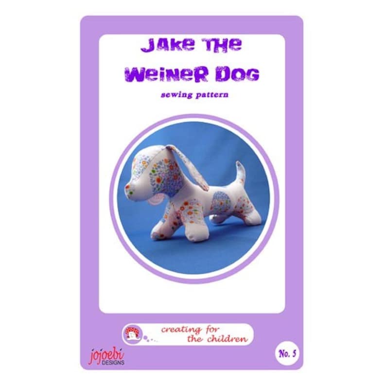 Dachshund Sewing Pattern: Weiner Dog Plush Toy (PDF) - Etsy UK