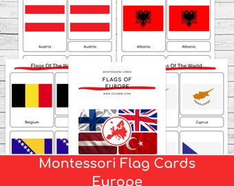 Montessori Flags of Oceania Nomenclature Cards & Puzzle Maps | Three ...