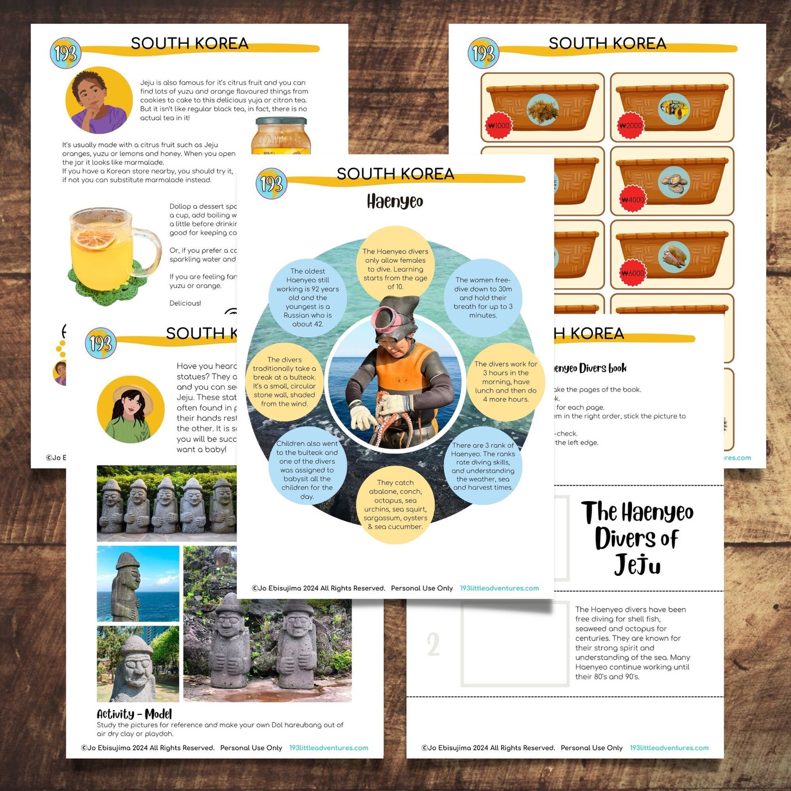 SOUTH KOREA a 193 Little Adventures Pack - Printable Culture Packs for ...