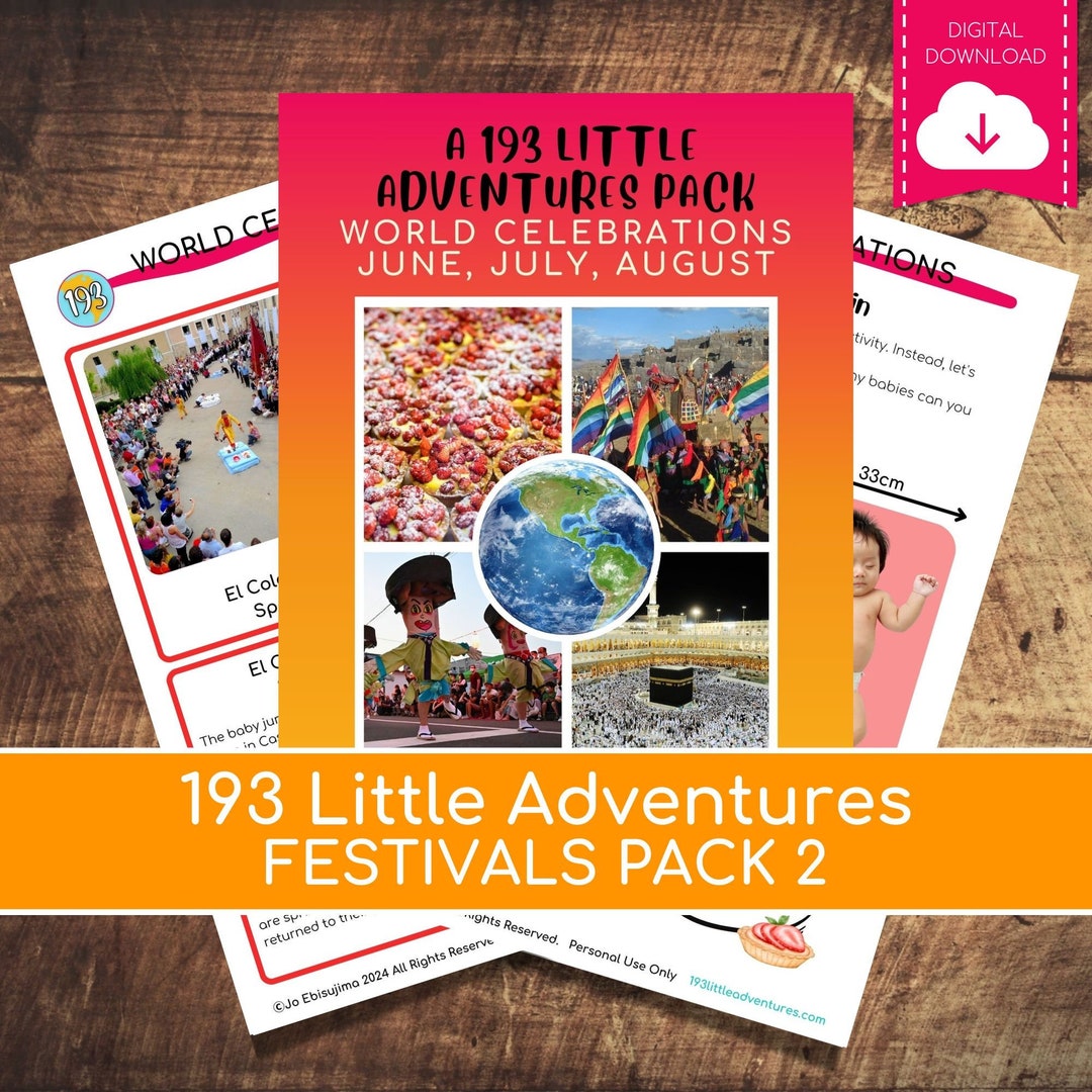 Festivals Around the World Pack 2 June, July, August a 193 Little ...