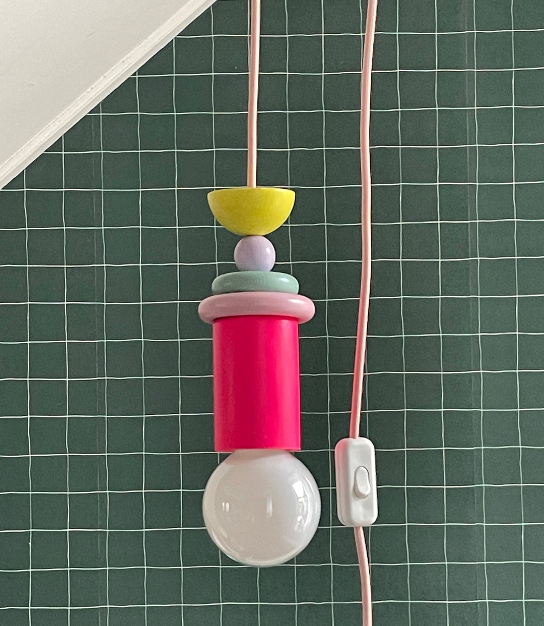 Meli Melo Neon Pink Walking Lamp - Etsy