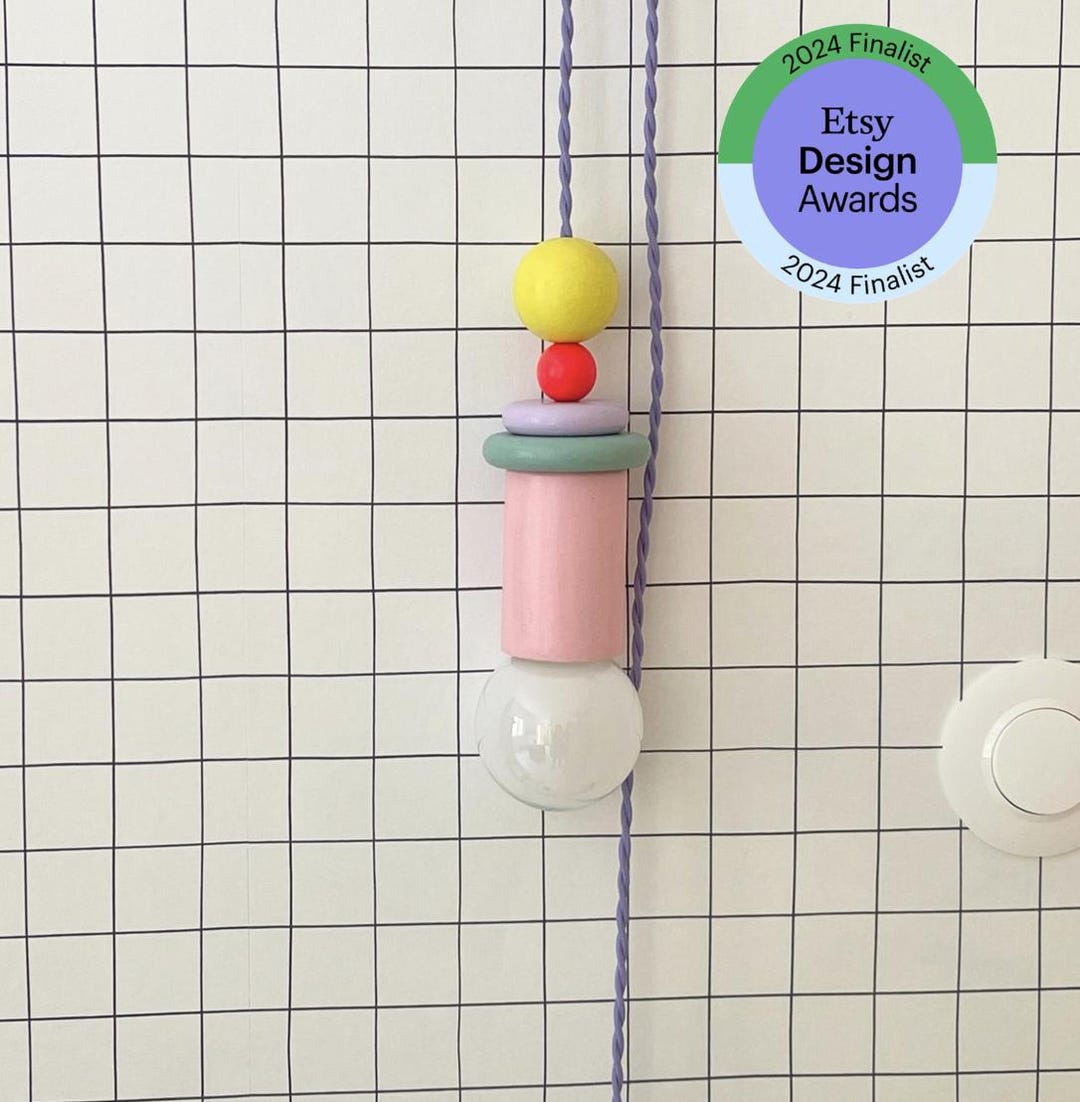 Meli Melo Pale Pink Portable Lamp - Etsy