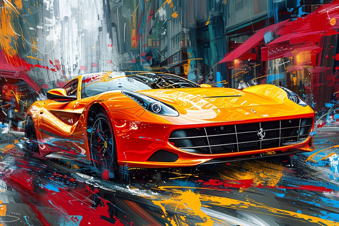Ferrari Poster I Iconic Ferrari F8 I Tributo Poster I Luxury Sports Car ...
