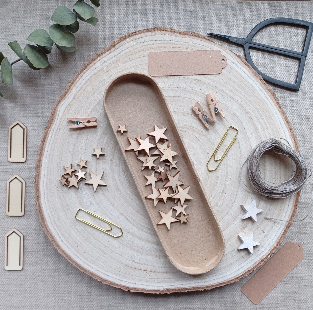 Mini Wooden Star Shaped Table Scatter Set of 25 - Etsy