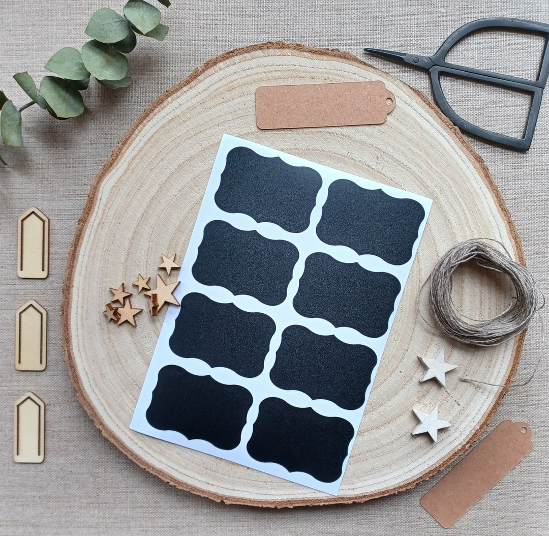 Chalkboard Stickers : Labelling Packaging Home Organisation Sheet Set ...