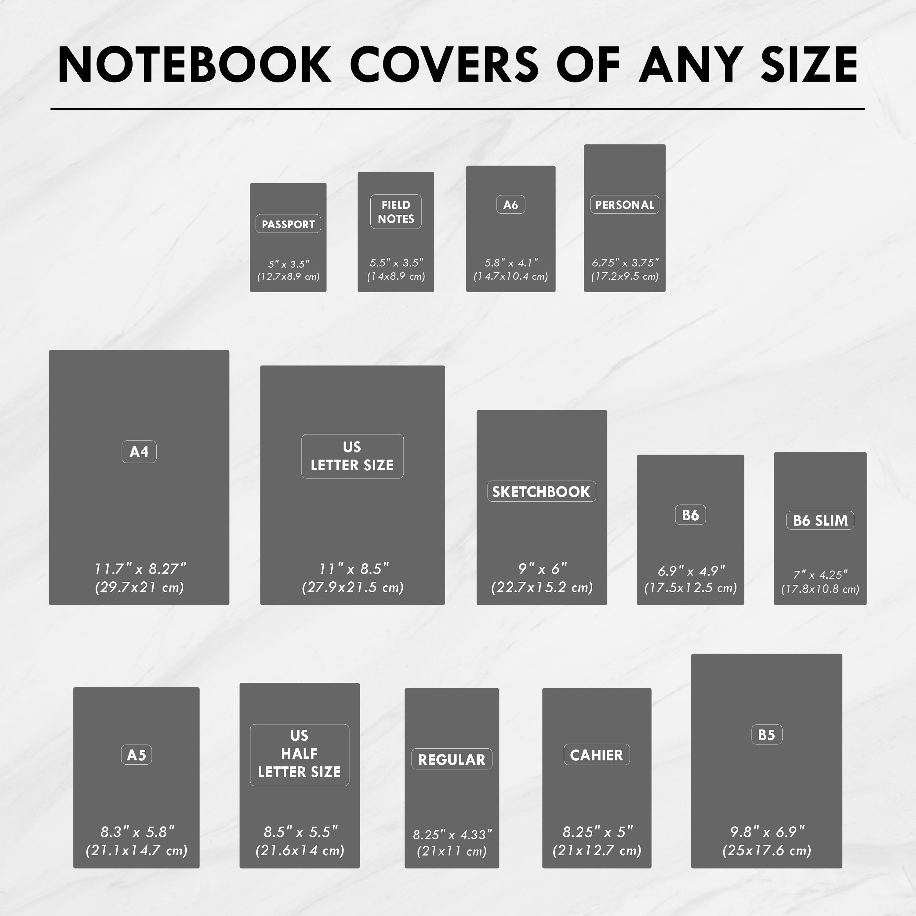 Leather Notebook Cover, Leather Book Cover A5, Notebook Cover ...