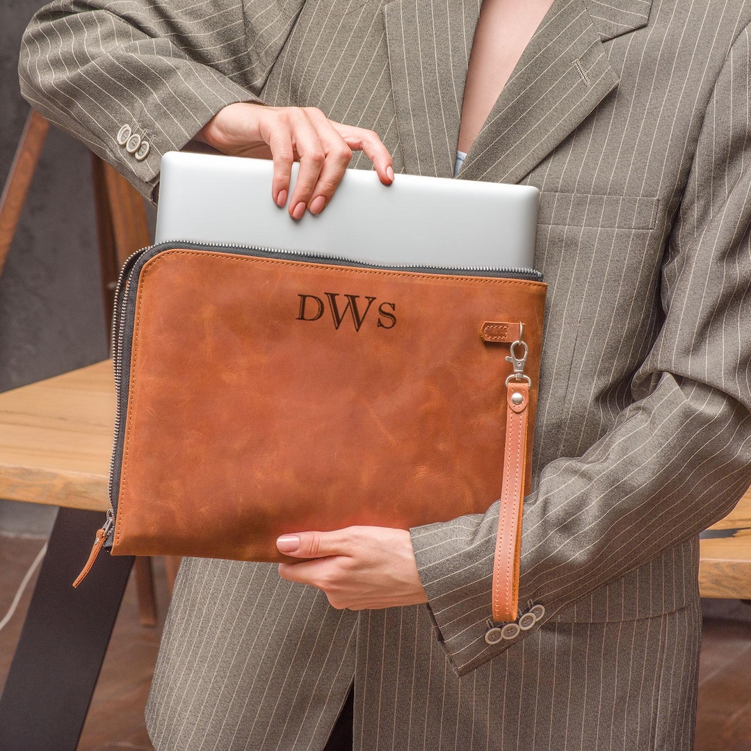 Custom Leather Laptop Sleeve, Personalized Leather Laptop Case,macbook ...
