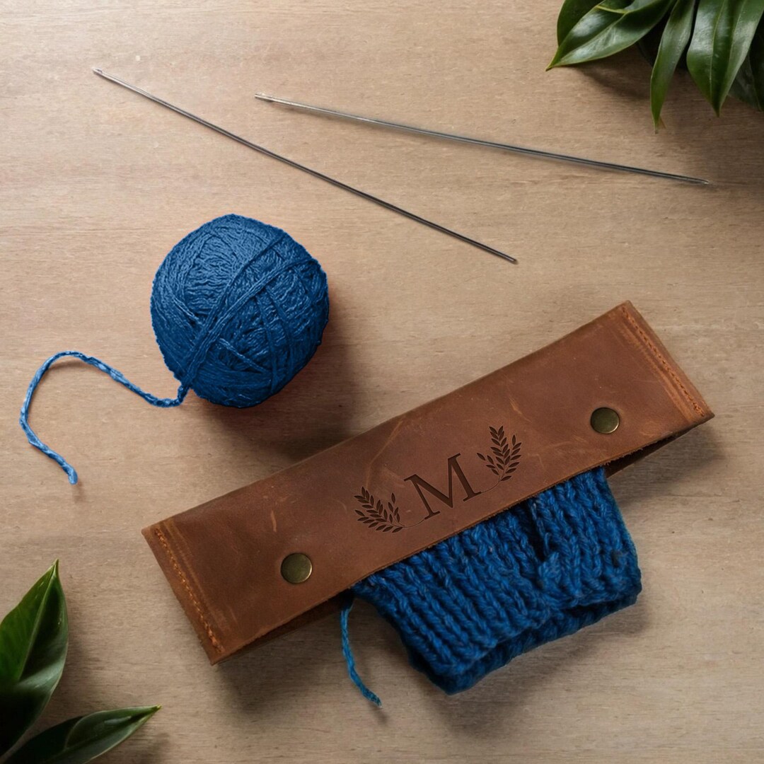 Leather Needle Case,knitting Needle Case,dpn Needle Cozy,dpn Project ...