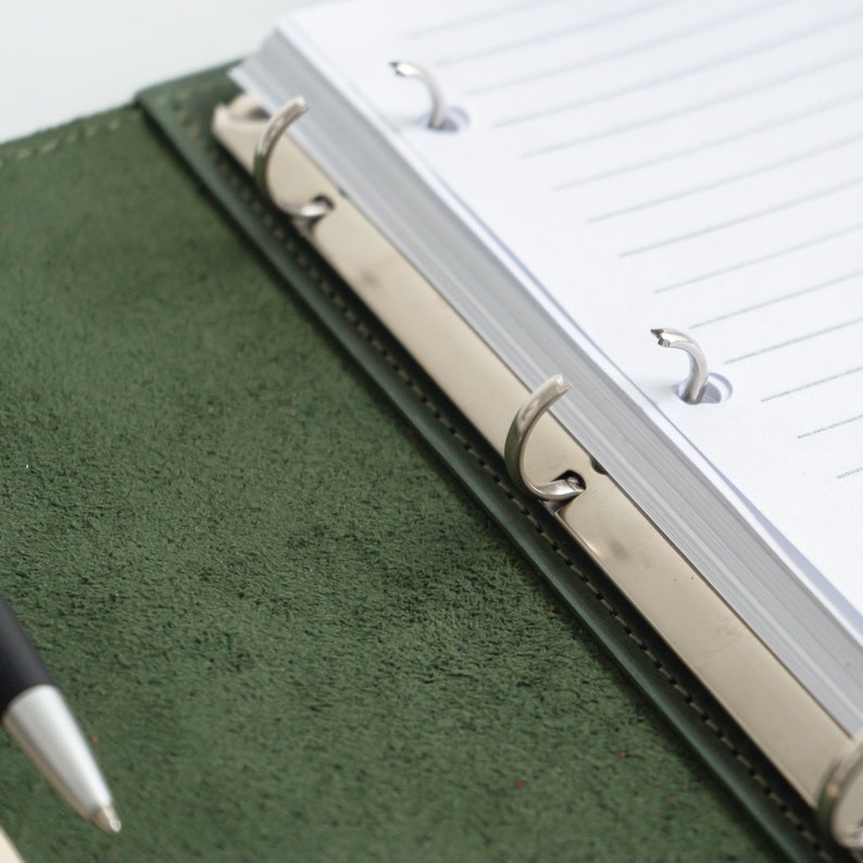 Personalized Leather Portfolio Binder, Leather 3 Ring Binder, Custom 3 ...