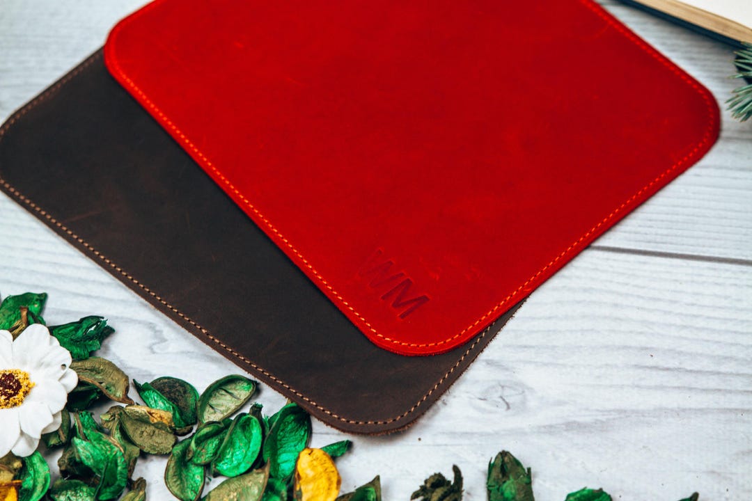 Leather Mouse Pad, Engraved Mouse Pad, Mouse Pad With Name, Mouse Pad ...