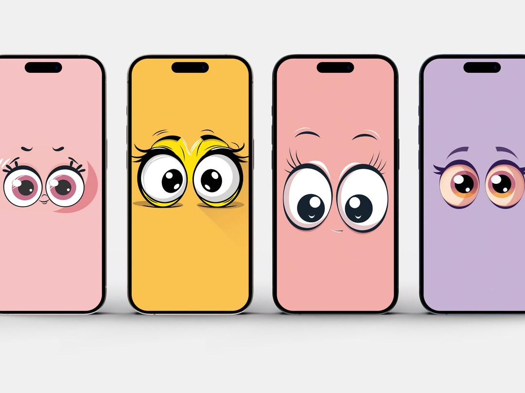 Set of 8 Minimalistic iPhone Wallpapers, Aesthetic Phone Background ...