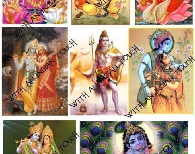 Hindu Gods Collage - Etsy