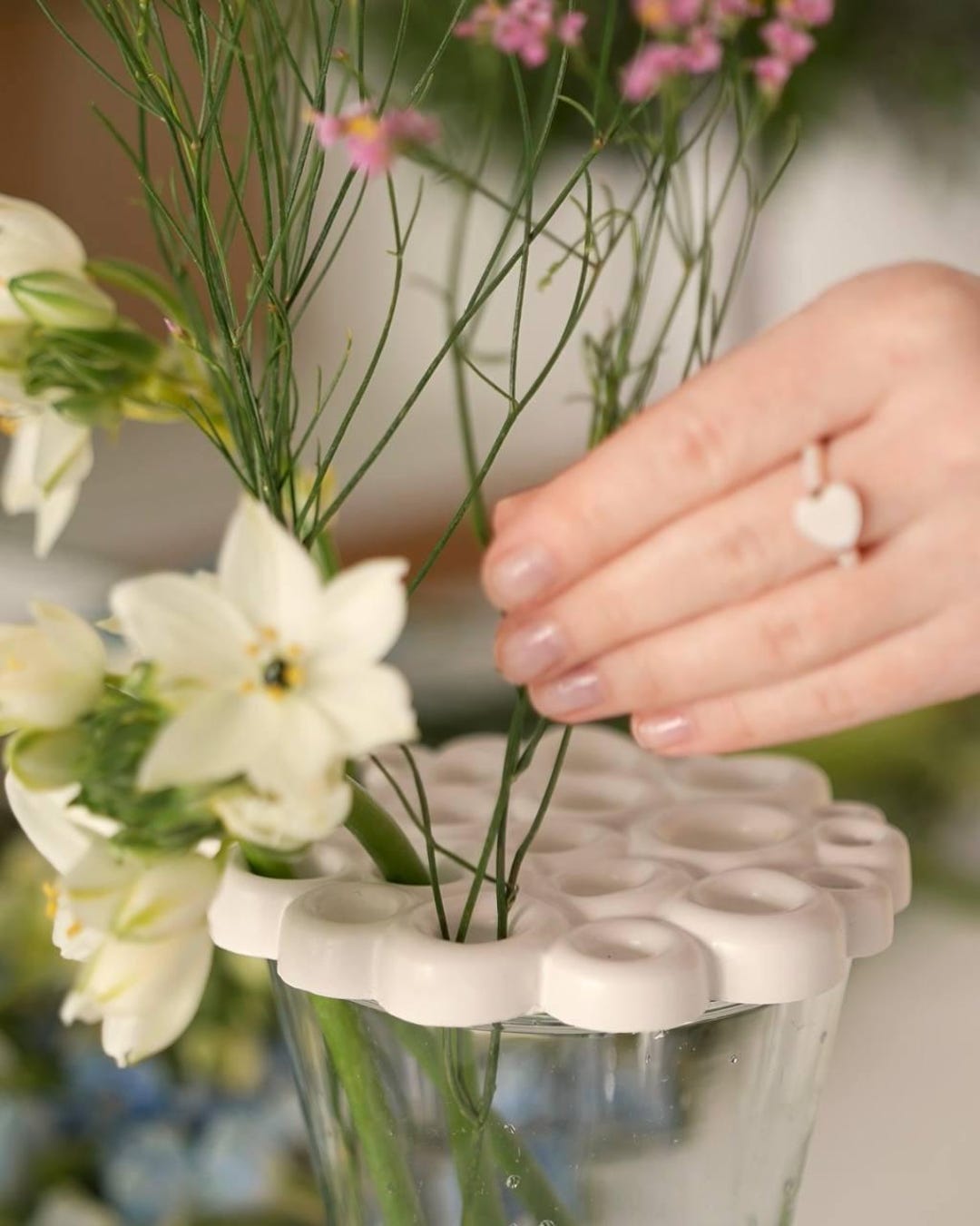 Flower Frog, Flower Frog for Flower Arranging, Clay Flower Frog ...