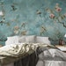 Chinoiserie Wallpaper, Landscape Wall Mural, Vintage Chinoiserie Birds ...