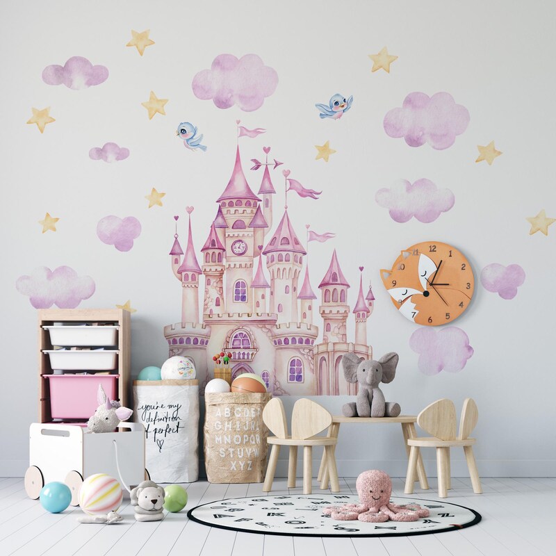 Princess Castle Wall Decal - Etsy
