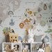 Map Peel and Stick, World Map Wallpaper, Animal World Map Kid Wallpaper ...