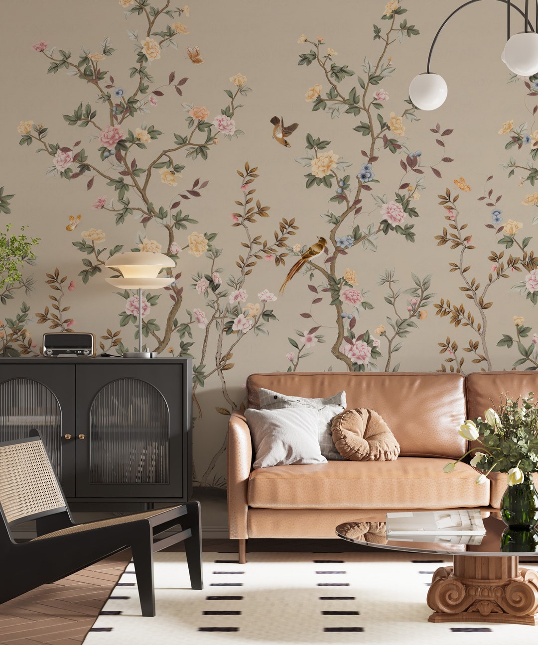 Avignon Chinoiserie Wall Mural, Peel and Stick Wallpaper Removable ...