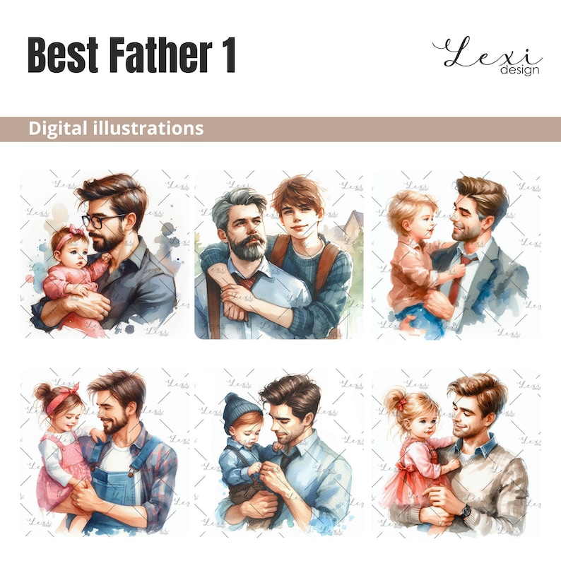 BEST FATHER 1 - Digital Illustrations, Clip Art, Scrapbooking ...