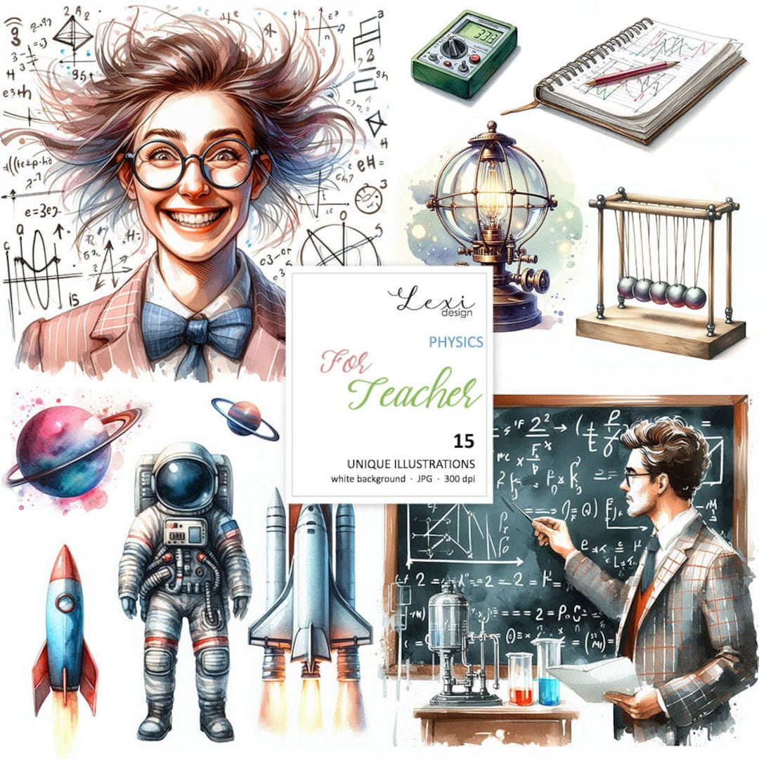 For Teacher - Physics- Digital Illustrations, Clipart, Scrapbooking ...