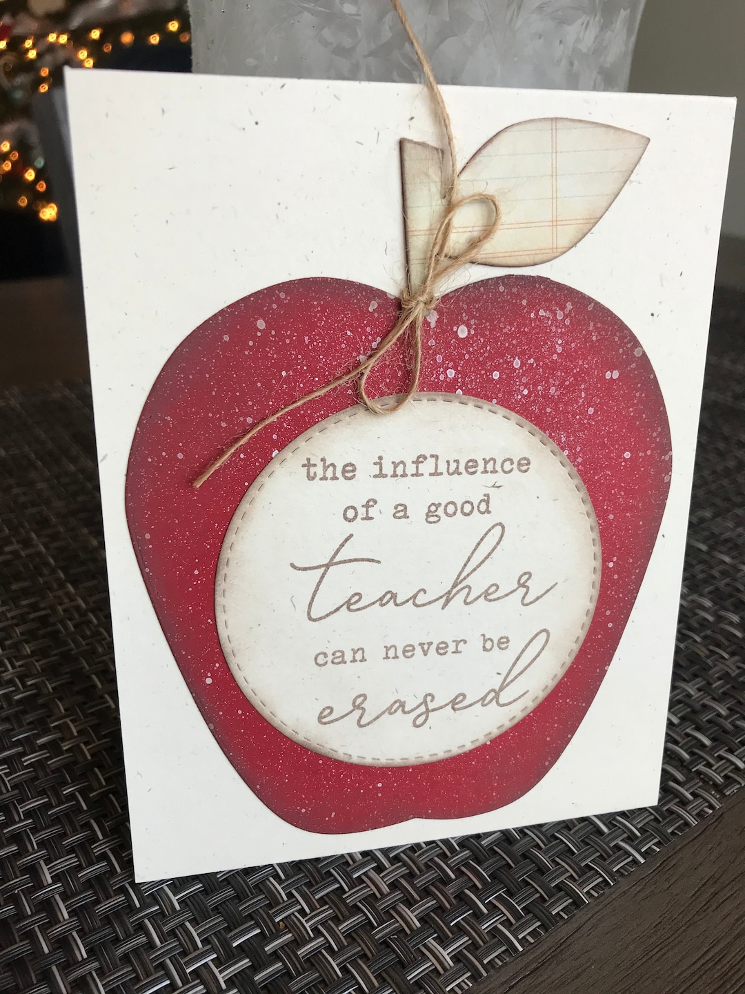 Handmade Greeting Card Teacher Appreciation - Etsy