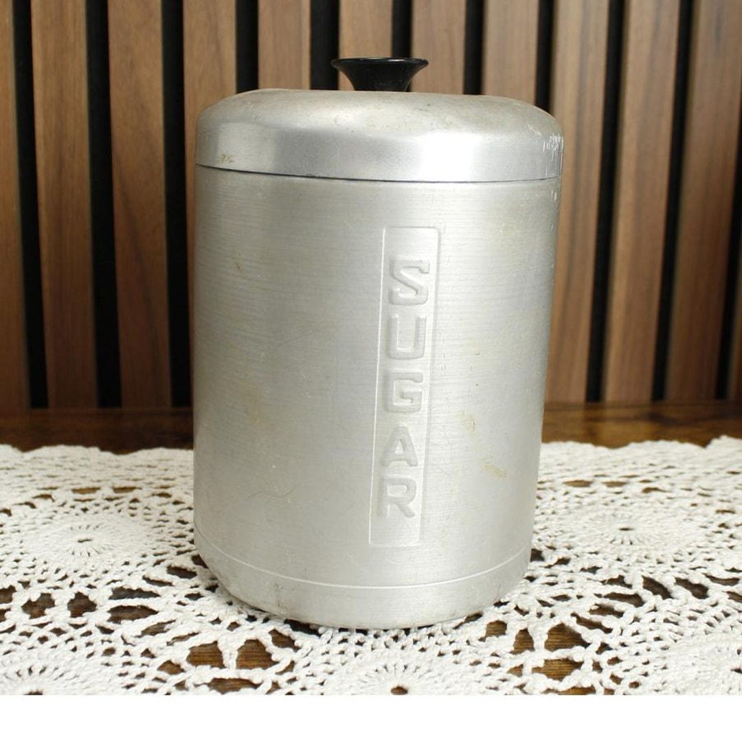 Vintage Aluminum Sugar Tin Made in Italy - Etsy
