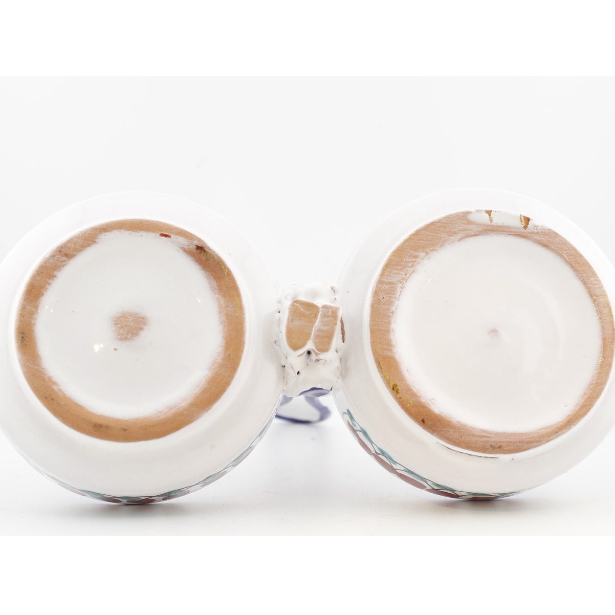 Italian Redware Pottery Oil and Vinegar 3 Piece Set olio & Aceto ...