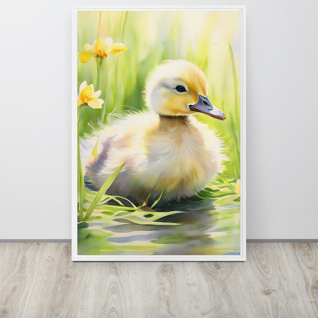 Adorable Duckling Printable Wall Art for Kids Room or Living Room ...