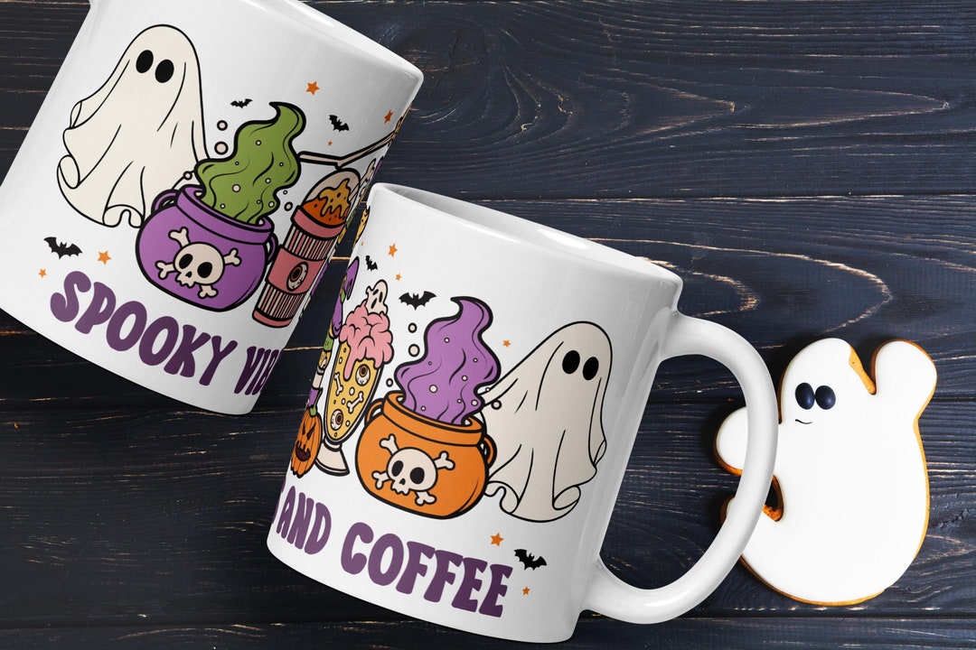 Ghost Halloween Coffee Mug – Spooky Season Tea Cup Gift - Etsy