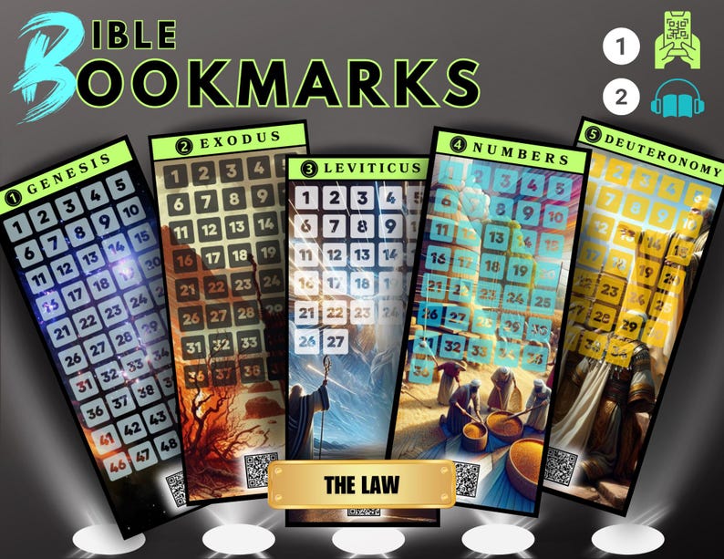 OT Bible Bookmarks | QR Codes Linked to Dramatized Audio Bible | Listen ...