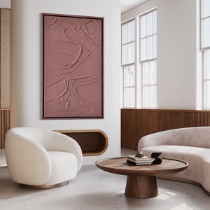 Mauve Purple Textured Abstract Painting - Etsy