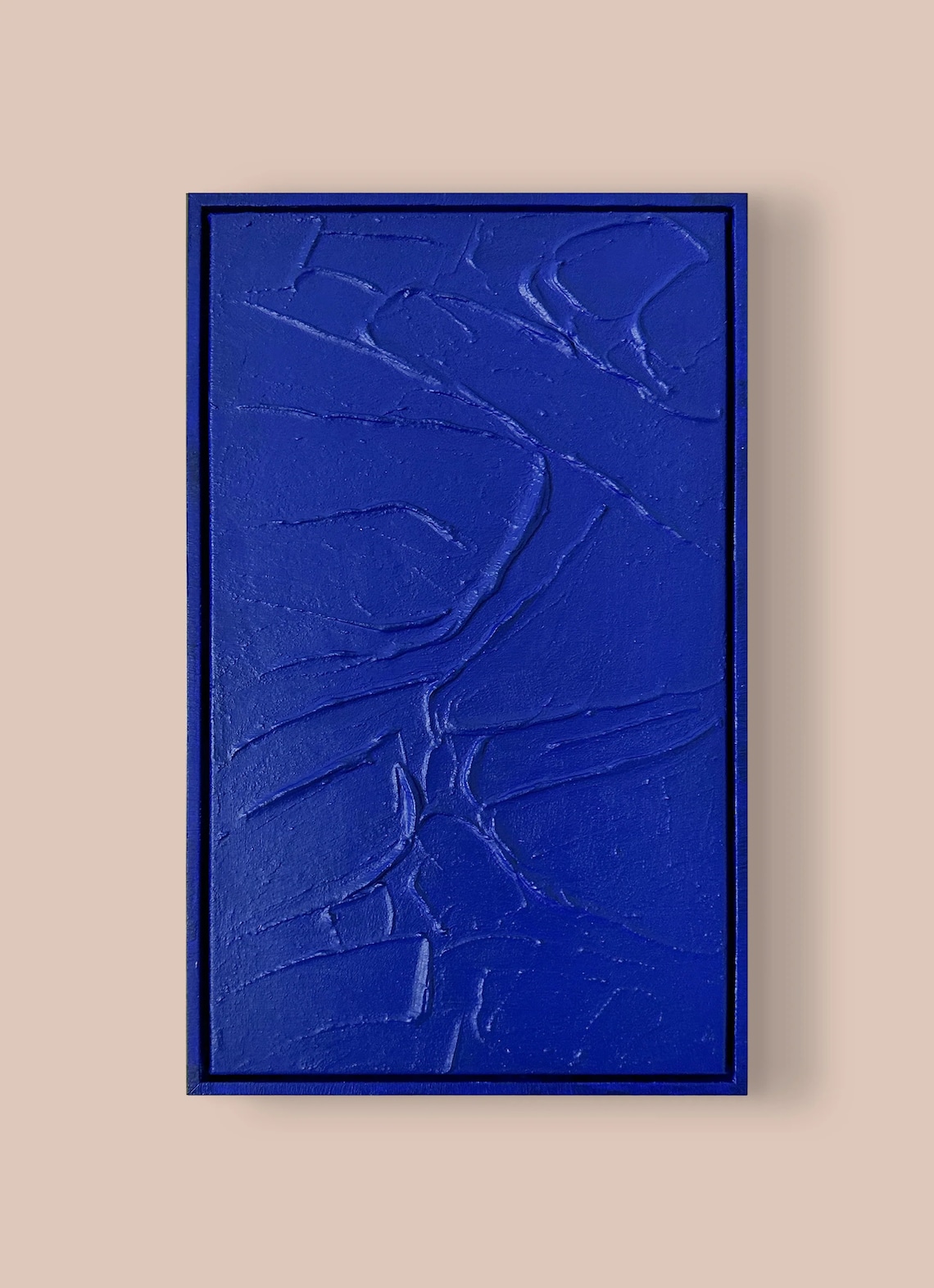 Yves Klein Blue Textured Abstract Painting - Etsy
