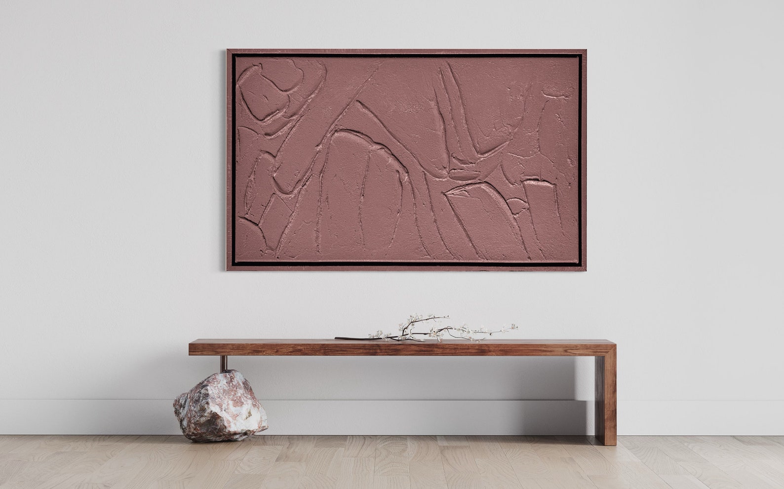 Mauve Purple Textured Abstract Painting - Etsy