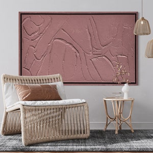 Mauve Purple Textured Abstract Painting - Etsy