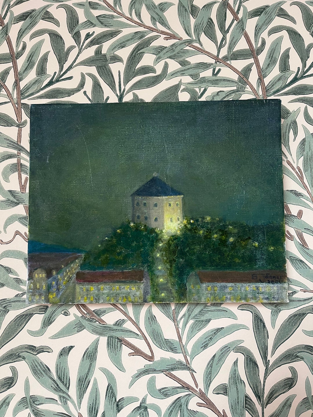 Original Vintage Oil Painting “skansen Kronan” by Swedish Artist B ...