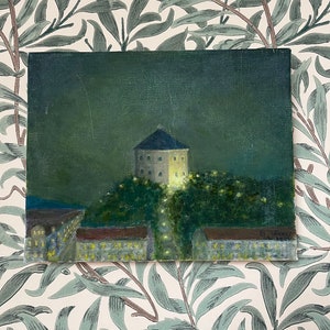 Original Vintage Oil Painting “skansen Kronan” by Swedish Artist B ...