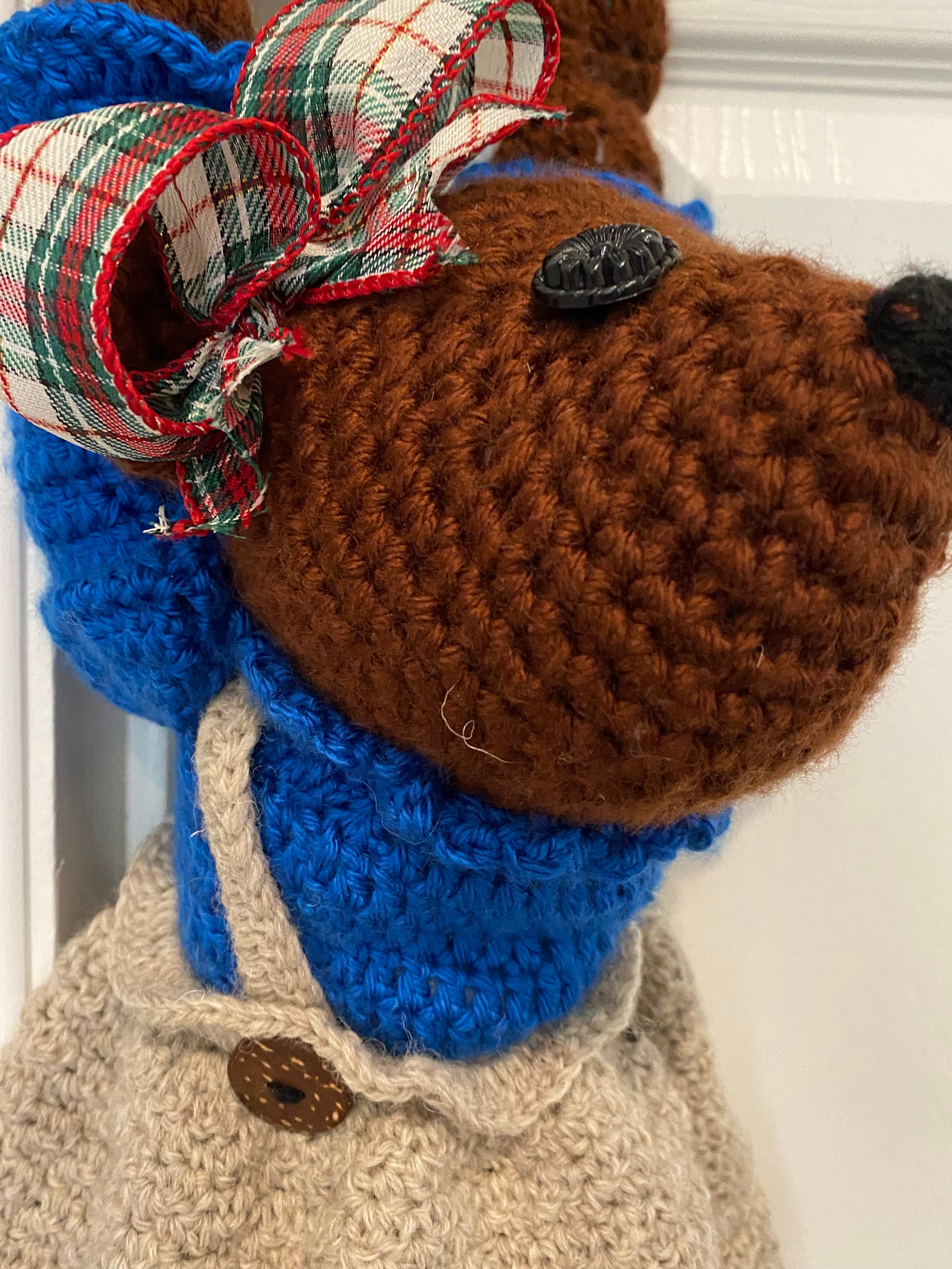 Teddy Bear Draft Blocker Vintage Style - Etsy