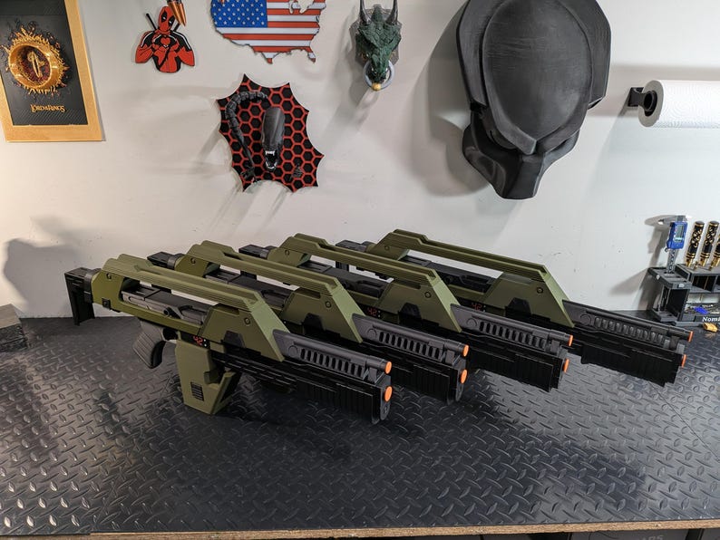M41A Aliens Pulse - Cosplay - Fan-made Toy - Replica - 3D Print - Hand ...
