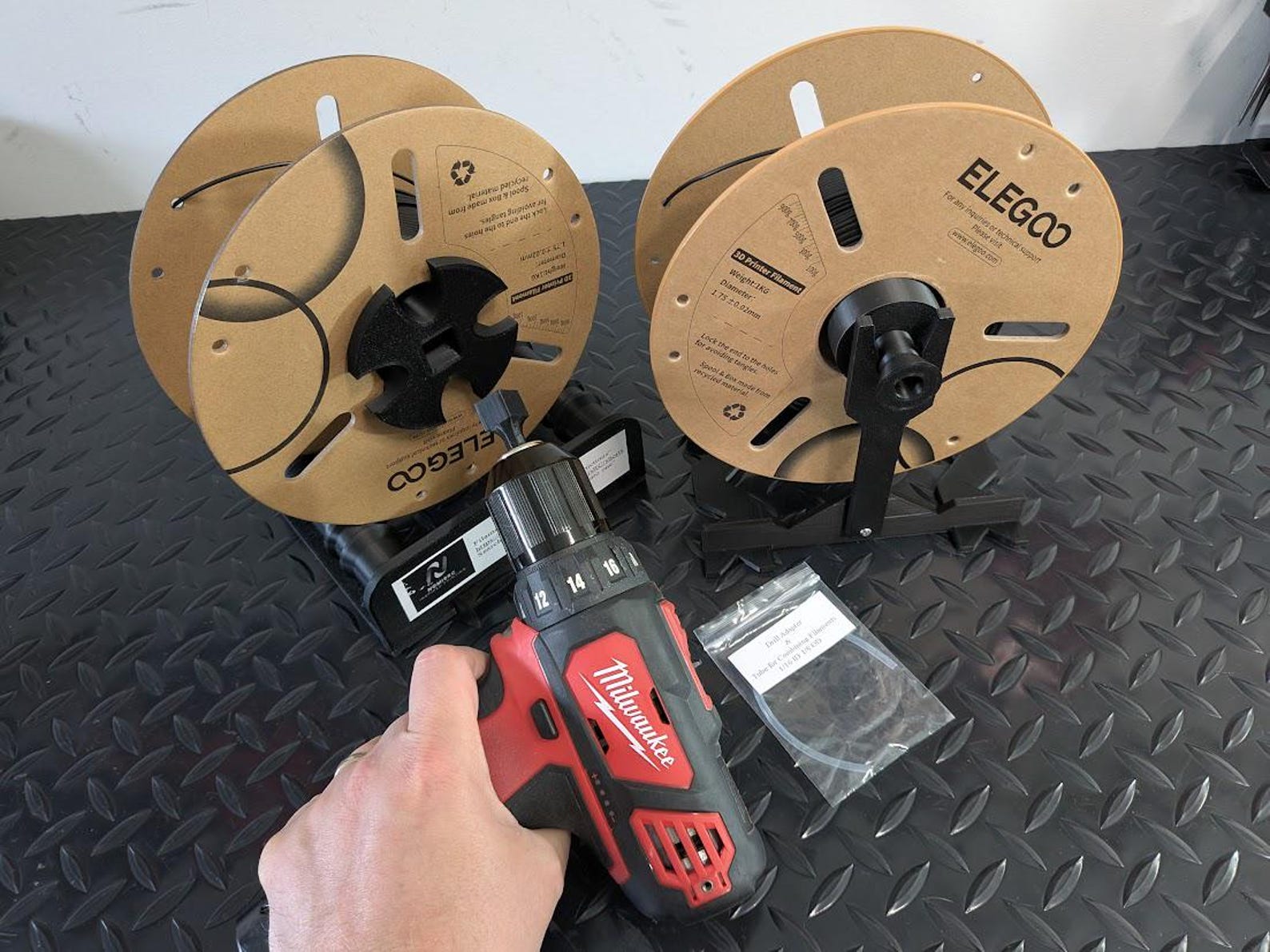 3D Printing Filament Spooling System - Combine Old Used Spools to One ...