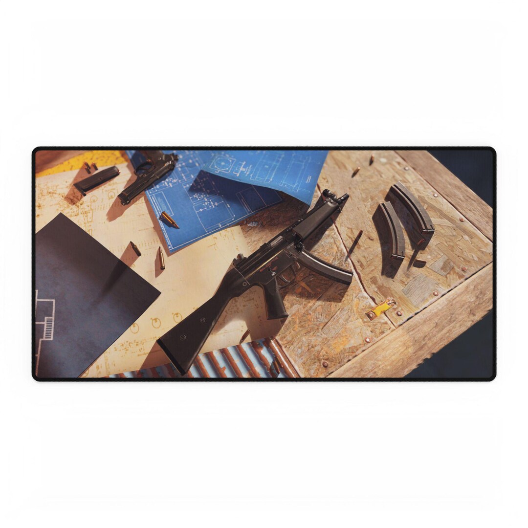 Rust Video Game Desk Mat, Mousepad, MP5 Workbench - Etsy