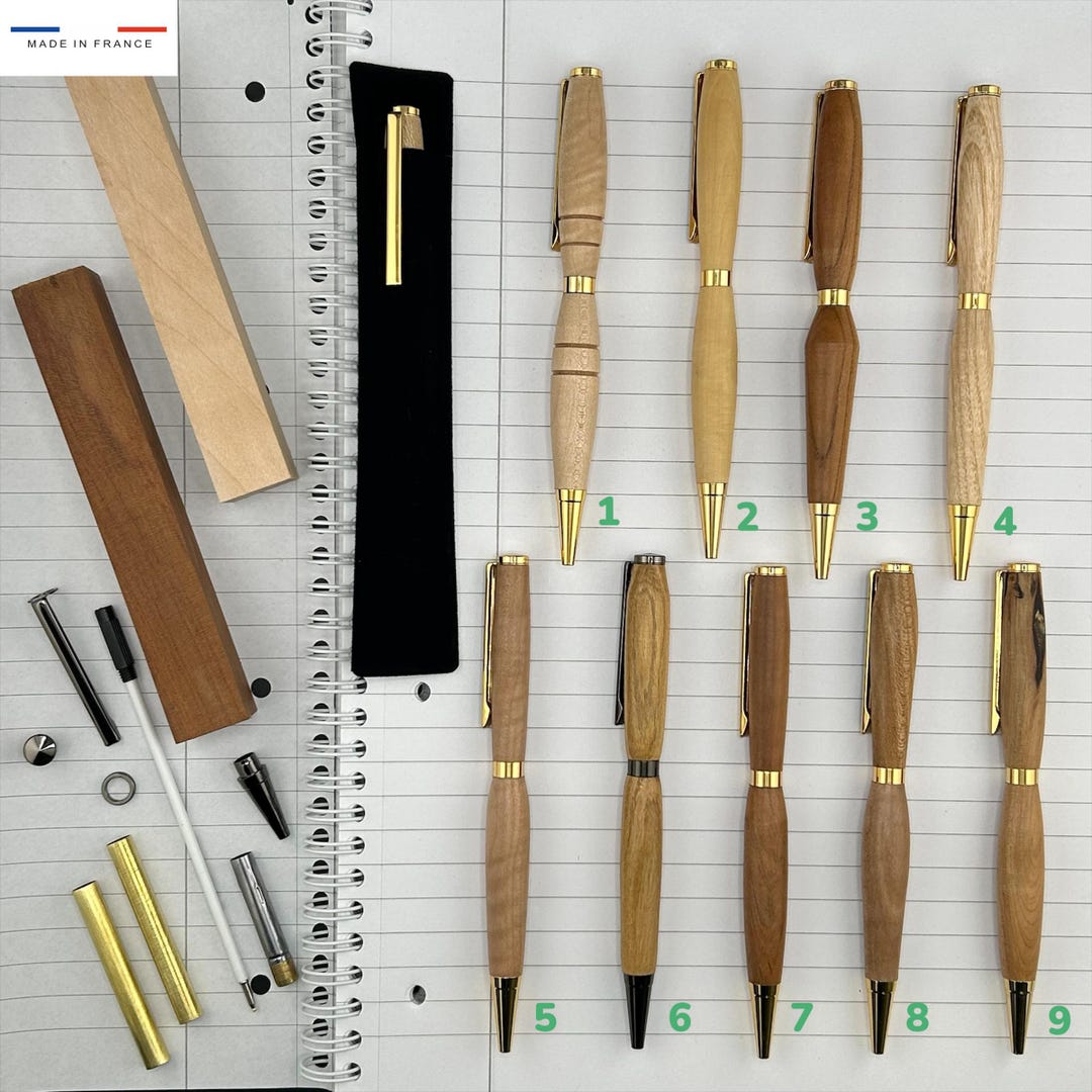 Wooden Pens, Ballpoint Pens, Woodturning, Refillable Pens, French ...