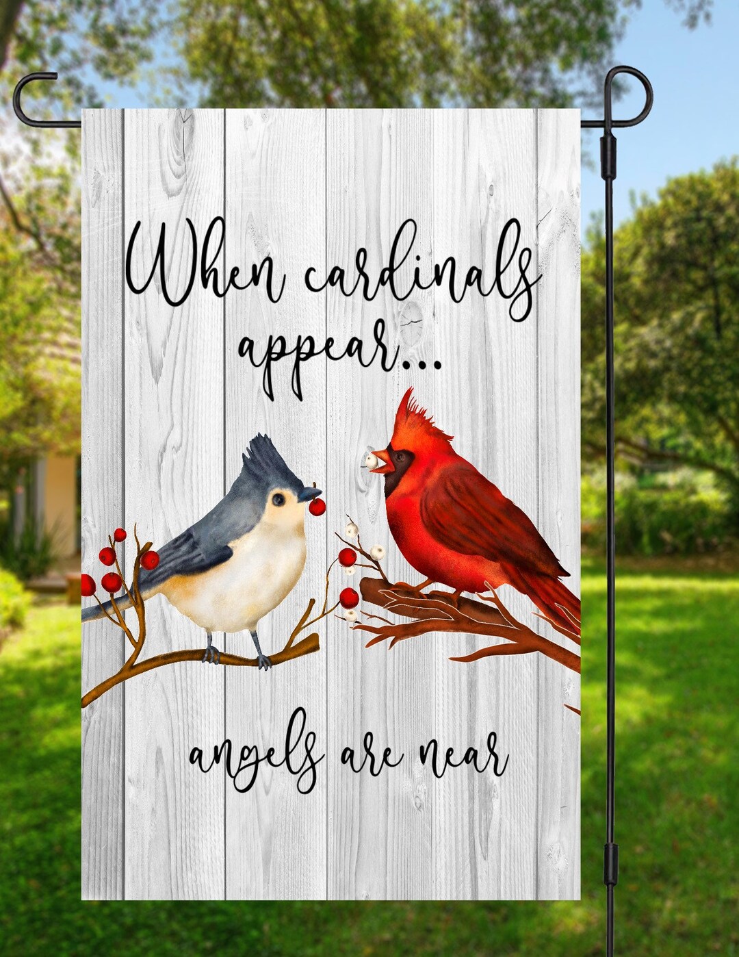 WHEN ANGELS APPEAR Personalized Flags - Etsy