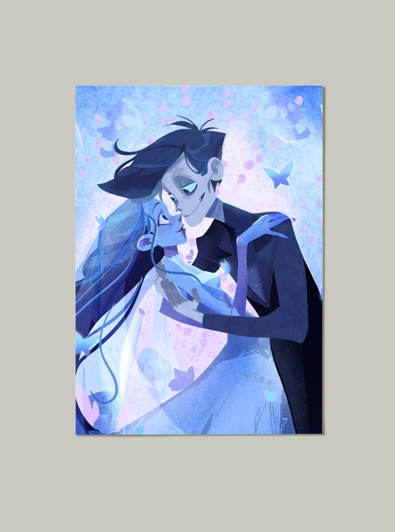 PRINT Corpse Bride Victor and Emily - Etsy