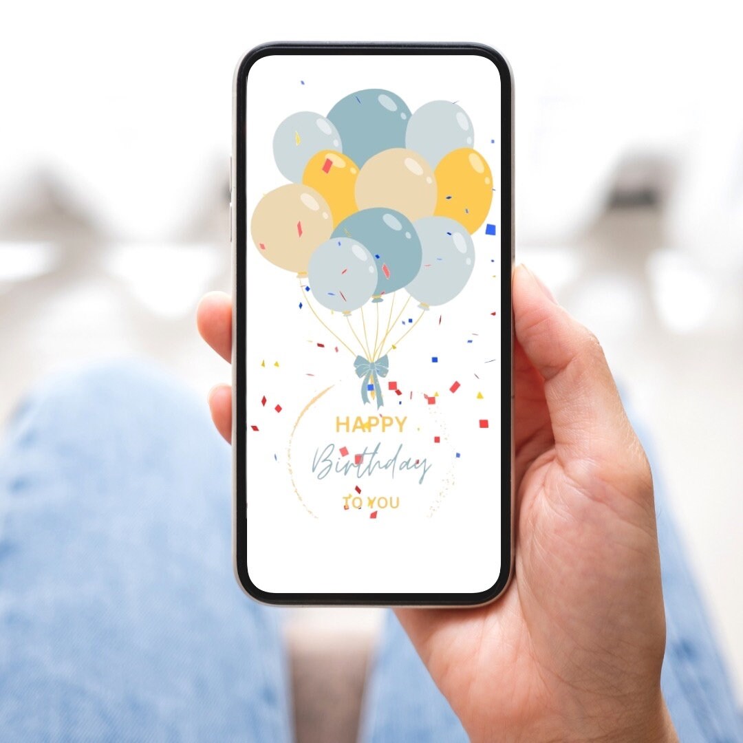 Happy Birthday Digital Card | Animated E-card - Etsy