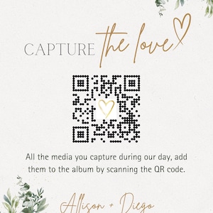 Capture the Love Note With QR Code - Etsy