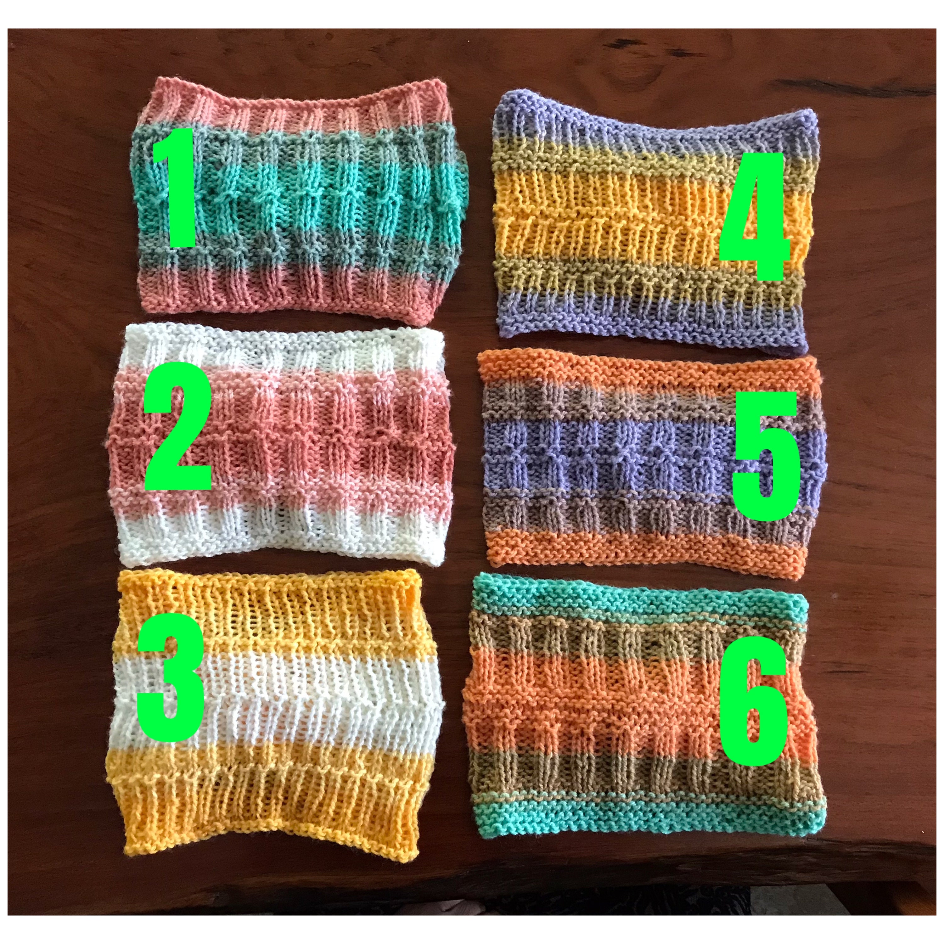 Knitting Pattern MULTI MOBIUS COWLS Pattern Includes Instructions for 6 ...