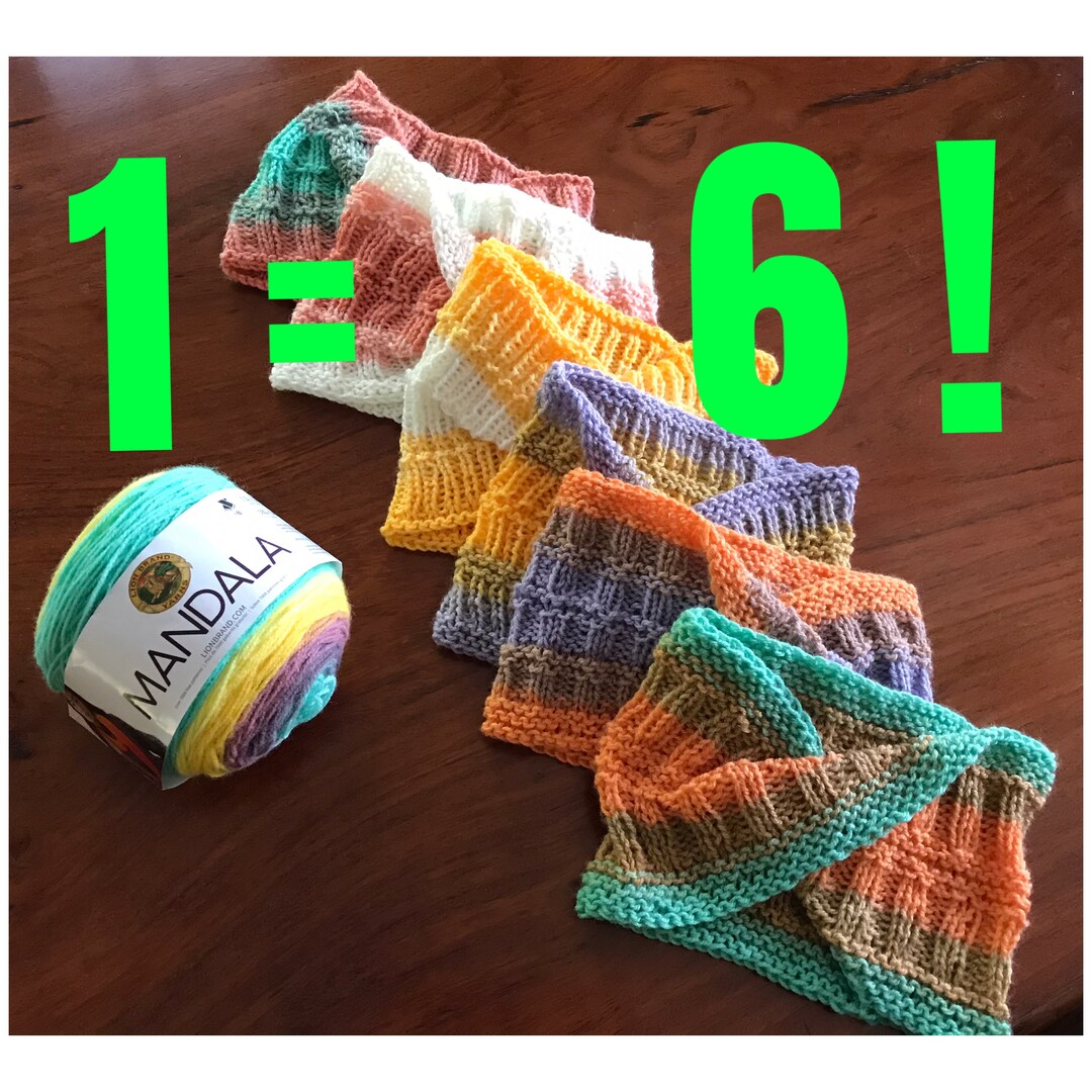 Knitting Pattern MULTI MOBIUS COWLS Pattern Includes Instructions for 6 ...