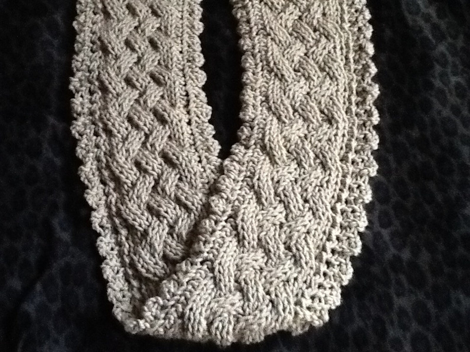 Knitting PATTERN Reversible Cabled Scarf Lovely and Easy - Etsy