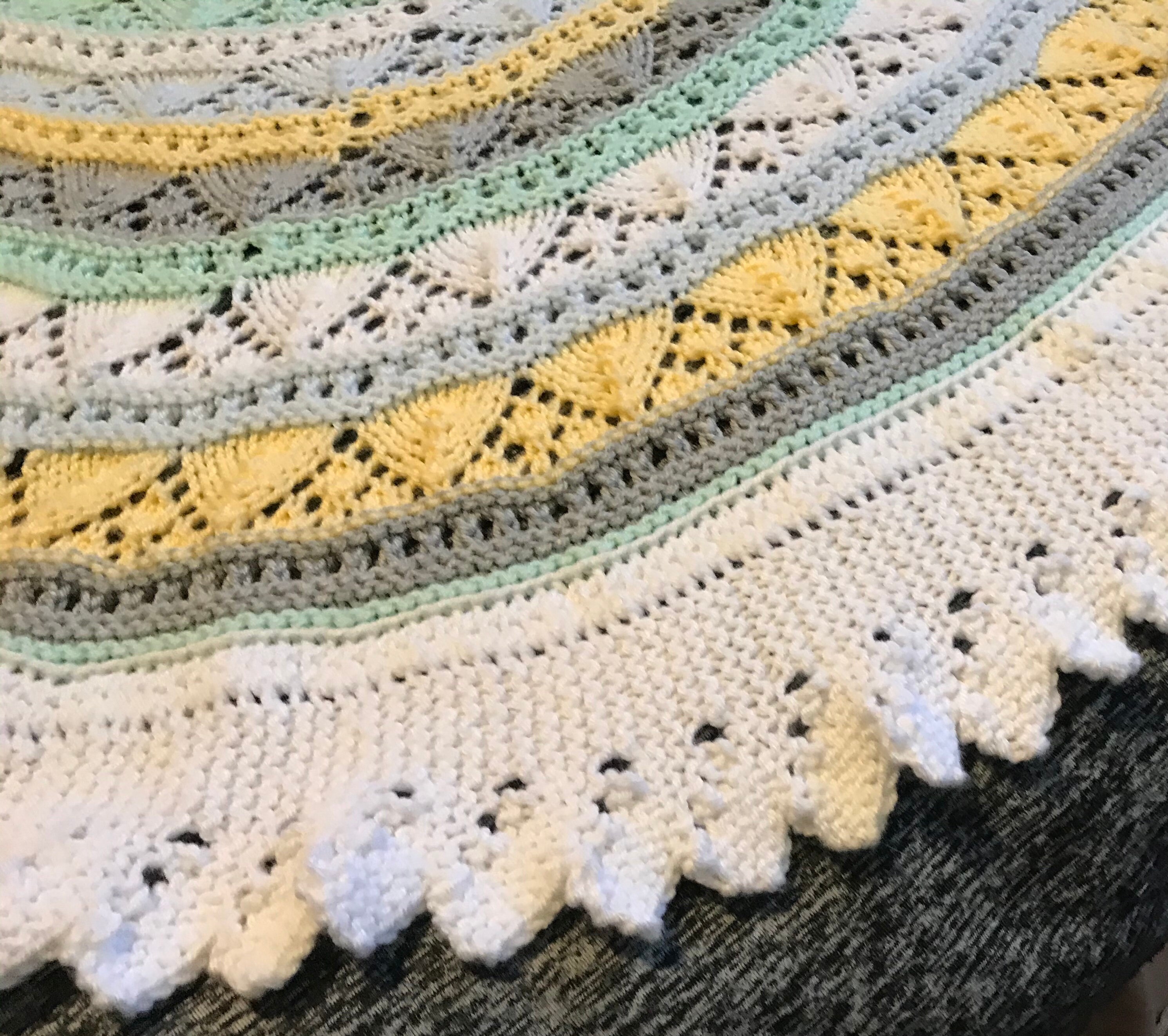 Knitting Pattern MANDALA BLANKET Original Design PDF Download Round ...