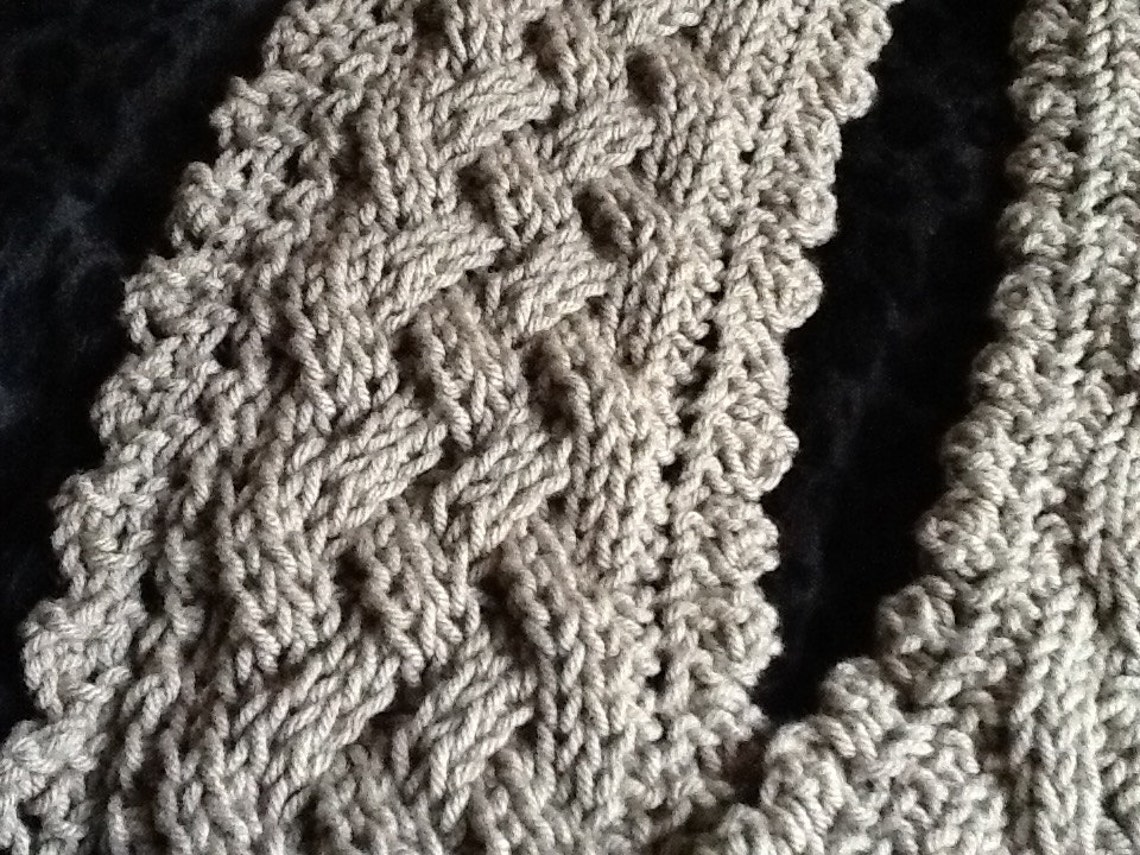 Knitting PATTERN Reversible Cabled Scarf Lovely and Easy - Etsy