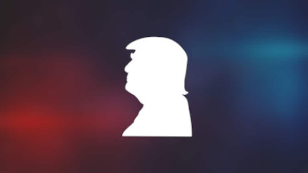 Trump Car Decal, Trump Silhouette, Trump Shadow, MAGA, Trump Profile ...
